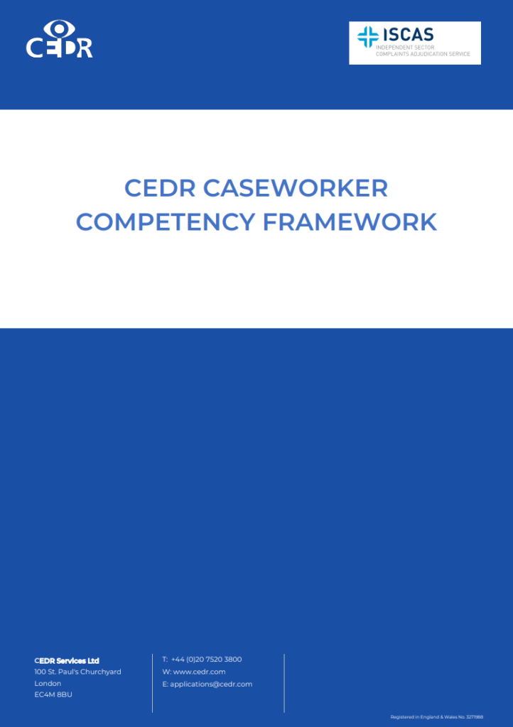 CEDR Casework Competency Framework – ISCAS